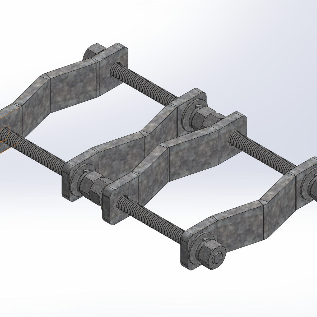 800-M-TOW-A / Double Clamp Pipe to Pipe Standoff Tower Mount – TRIPLE C ...