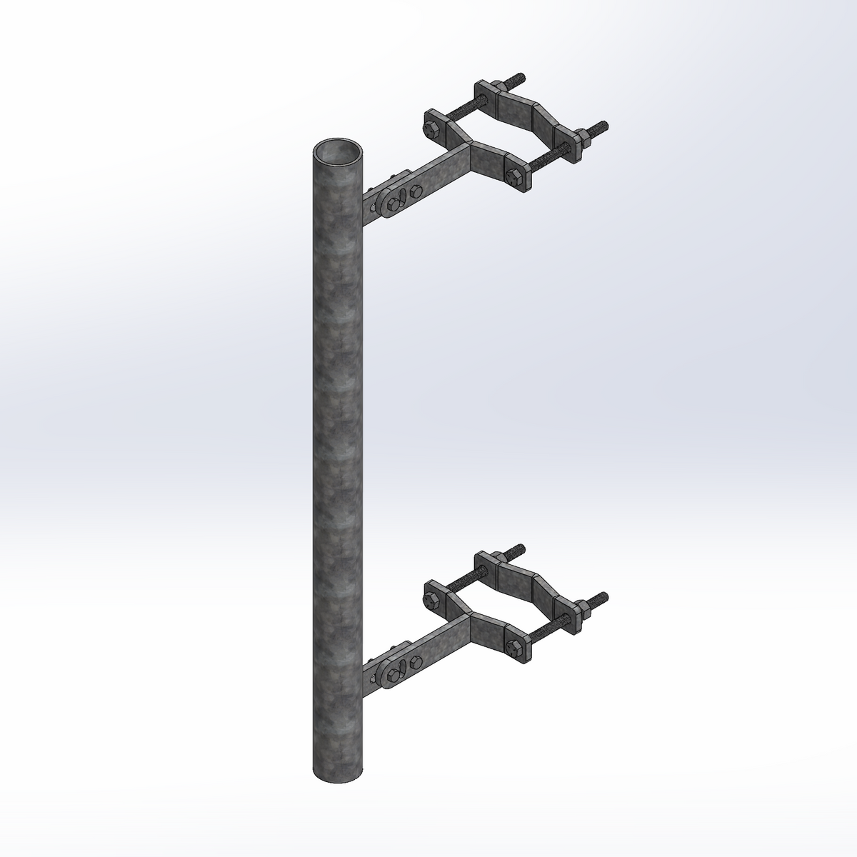 800-M-TOW-P2-36 / 36" LARGE Pipe Standoff Tower Mount – TRIPLE C ...